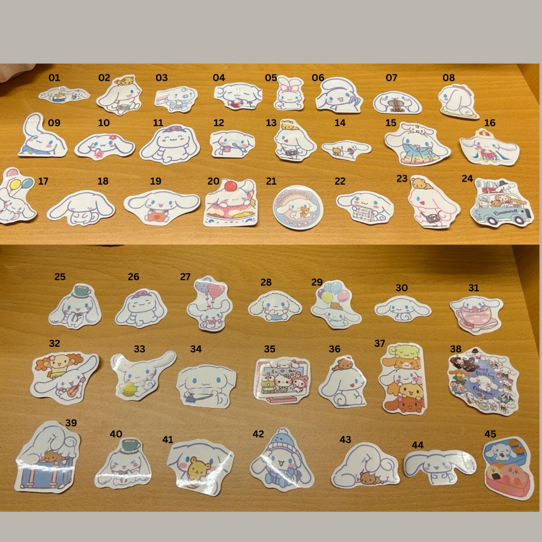Cinnamoroll Stickers, Hobbies & Toys, Toys & Games on Carousell