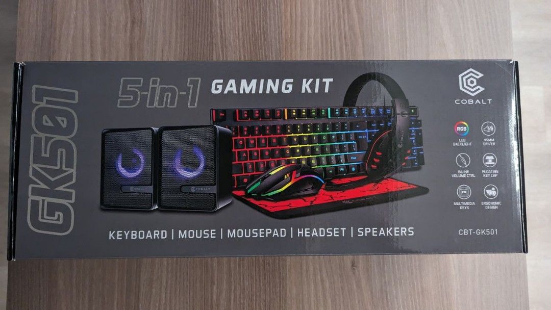Cobalt GK501 5 in 1 gaming kit, Computers & Tech, Parts & Accessories, Other Accessories on ...