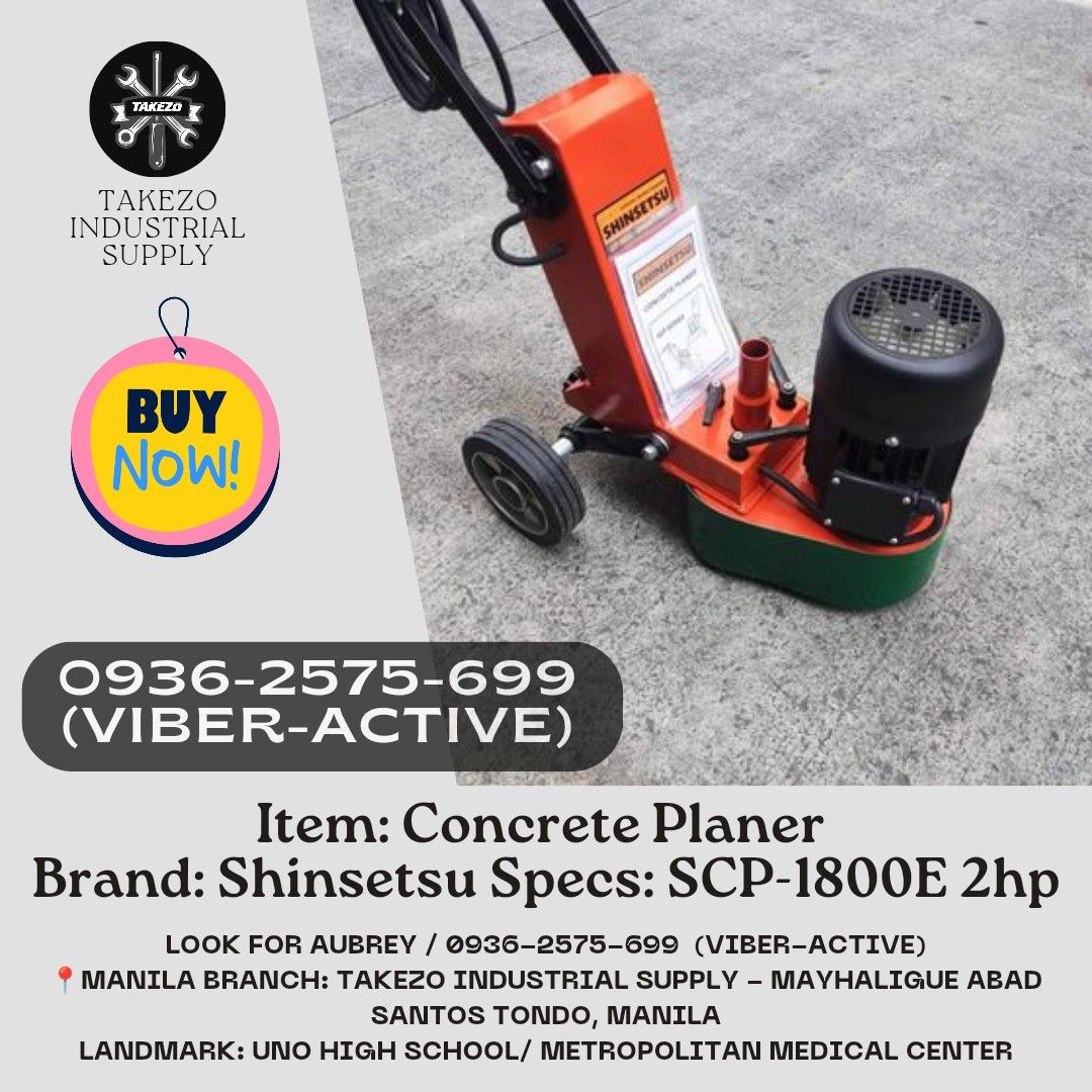 CONCRETE PLANER ( SHINSETSU BRAND ), Commercial & Industrial ...