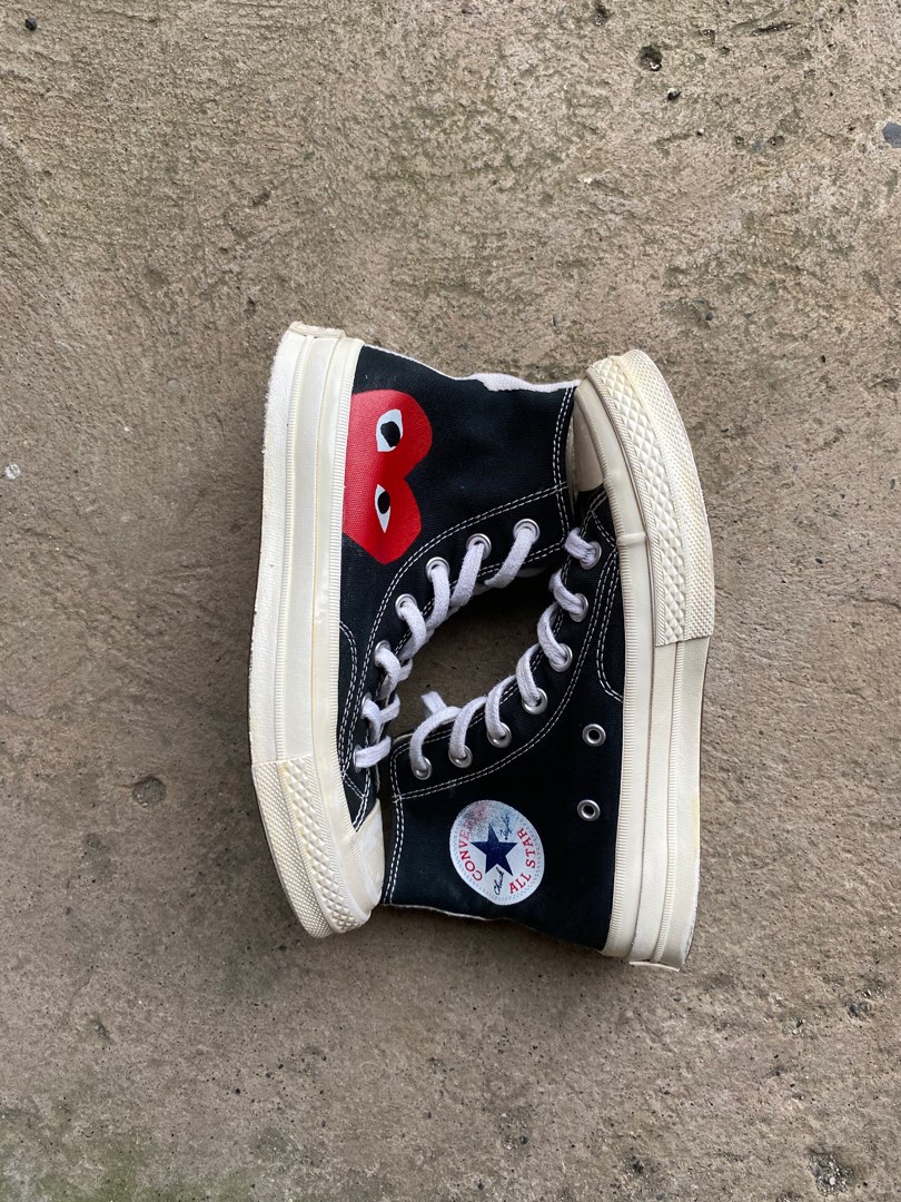 Converse cdg play, Women's Fashion, Footwear, Sneakers on Carousell