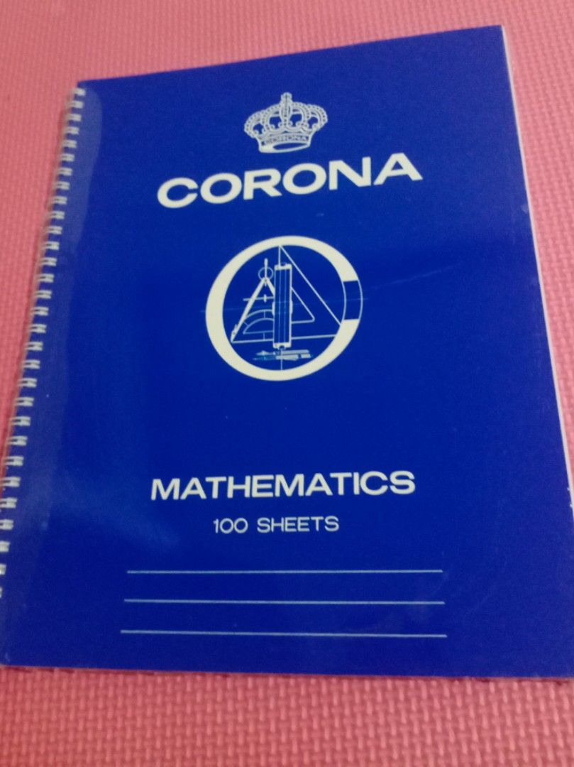 Corona Mathematics Notebook (large size), Hobbies & Toys, Stationary ...