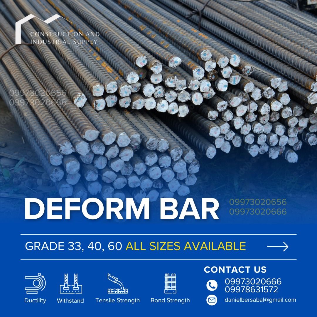 Corrugated Bar | Deformed Bar | Deform Bar | Metals | Steel Bar ...