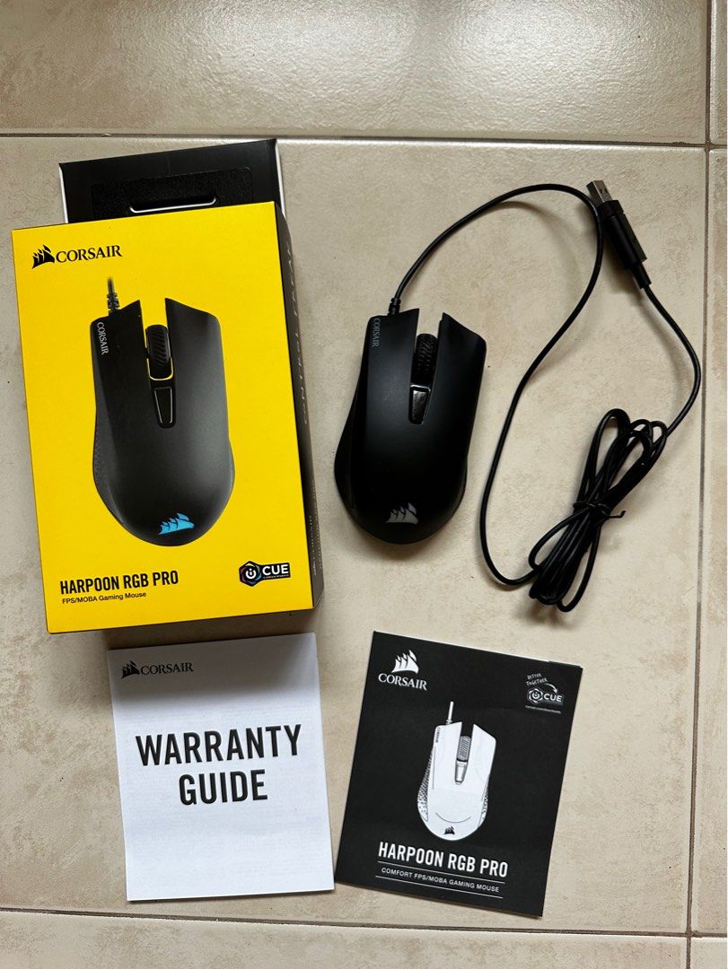 Corsair Harpoon Gaming Mouse (Full Set), Computers & Tech, Parts ...