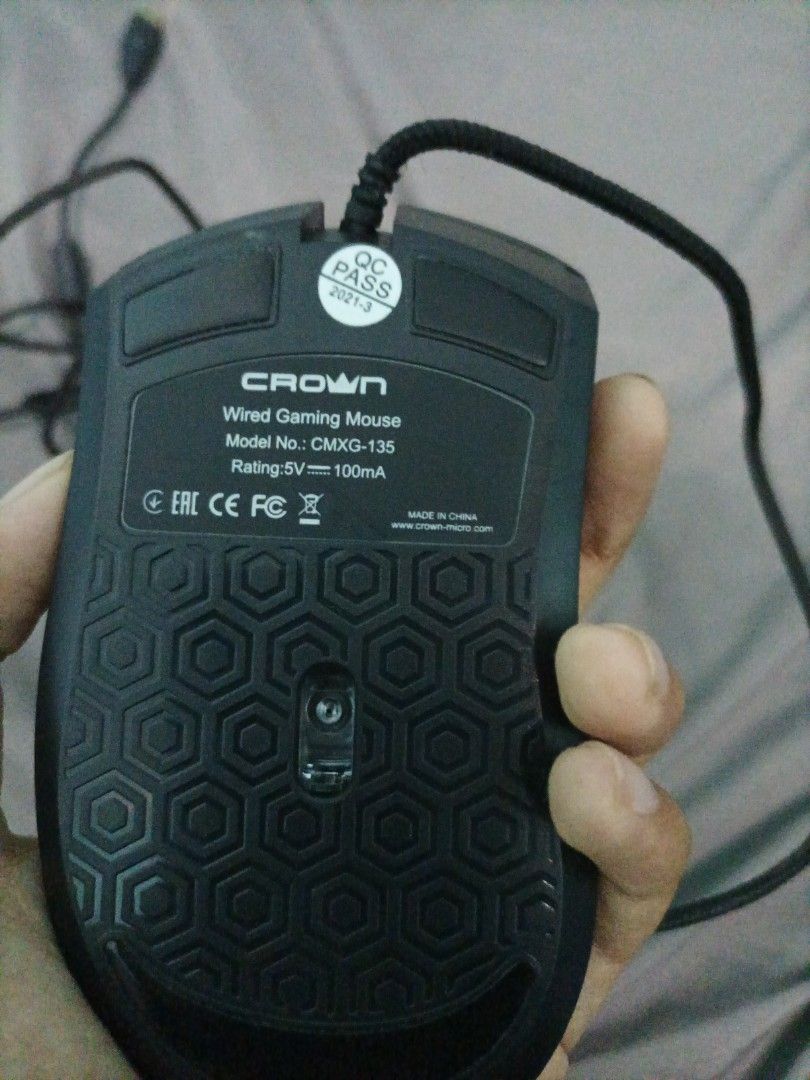 CROWN WIRED GAMING MOUSE, Computers & Tech, Parts & Accessories ...