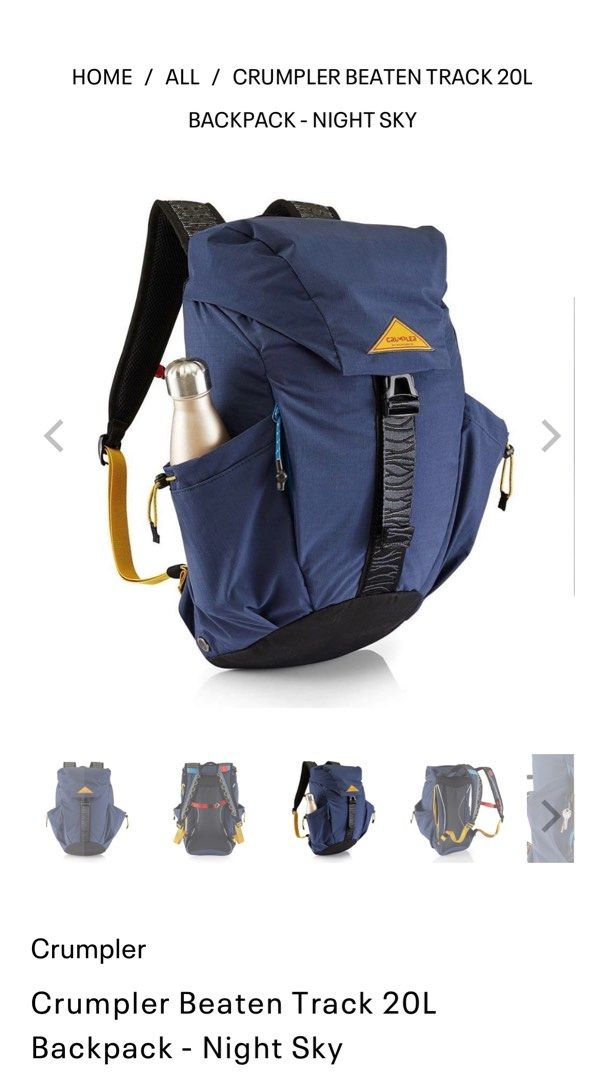 Crumpler Beaten Track 20L Backpack - Night Sky, Men's Fashion, Bags ...