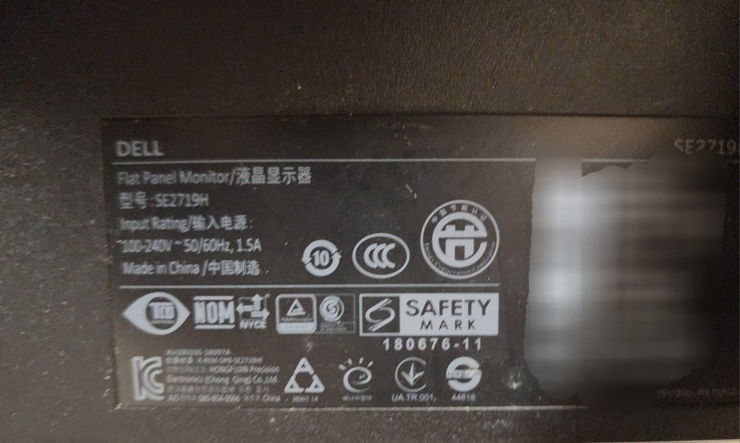 Dell SE2719H 1080p monitor, Computers & Tech, Parts & Accessories ...