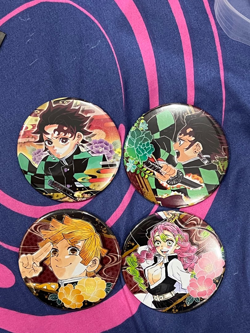 Demon Slayer Badges, Hobbies & Toys, Memorabilia & Collectibles, Fan ...