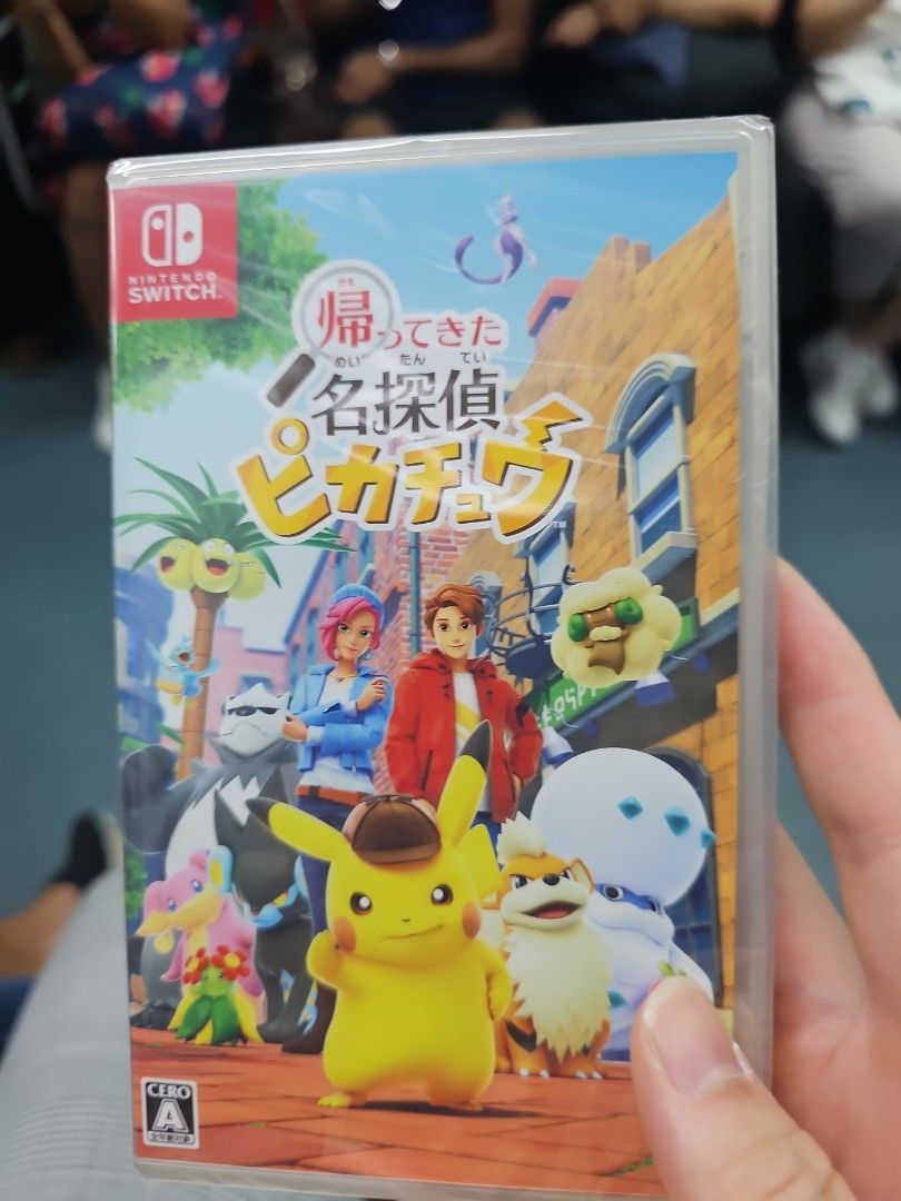 Detective pikachu switch game Jap, Video Gaming, Video Games, Nintendo ...