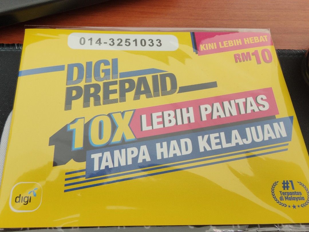 Malaysia Digi Prepaid SIM Card Nice Number , Mobile Phones & Gadgets, Mobile & Gadget ...