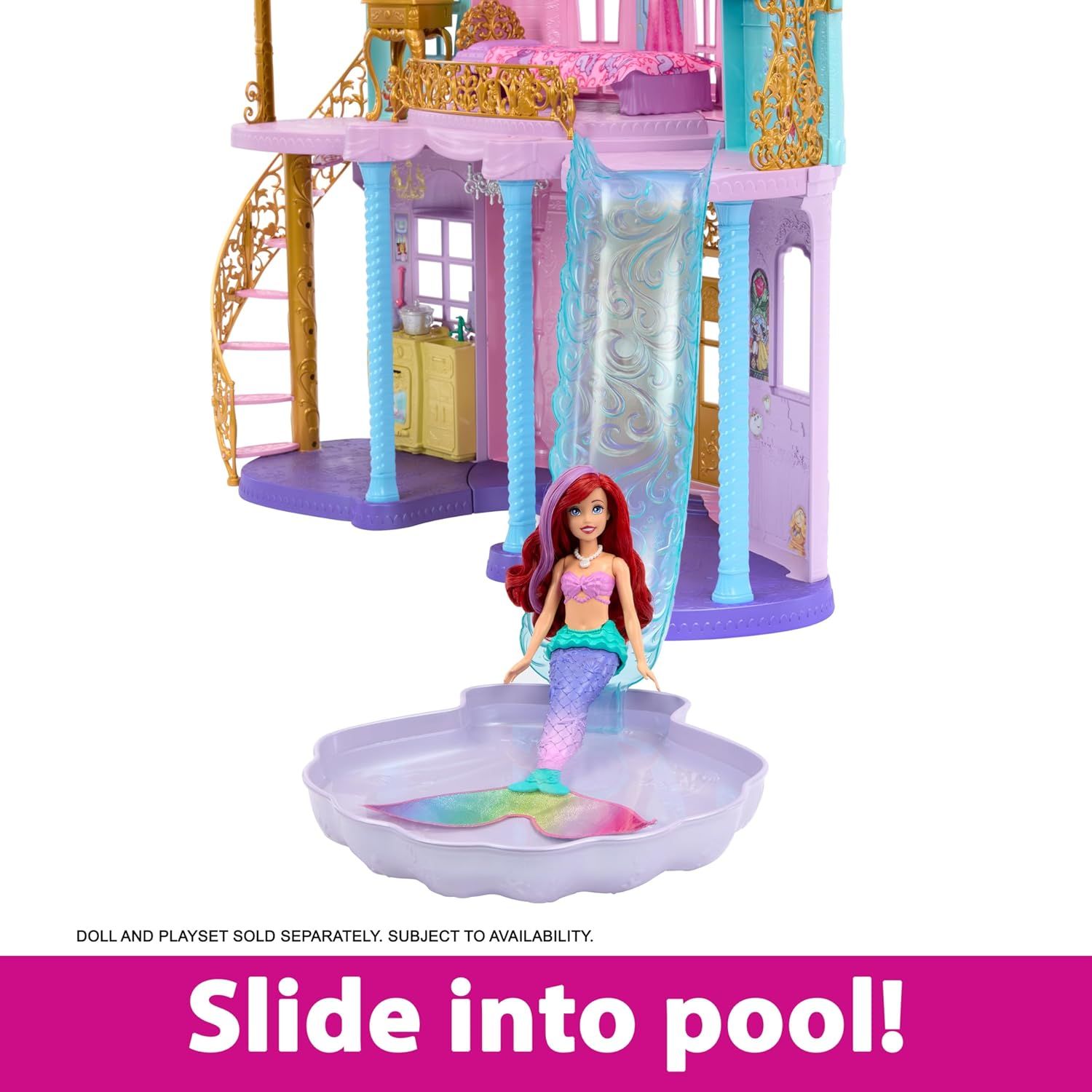 Disney Princess Toys, Ultimate Castle 4 Ft Tall with Lights & Sounds, 3 ...
