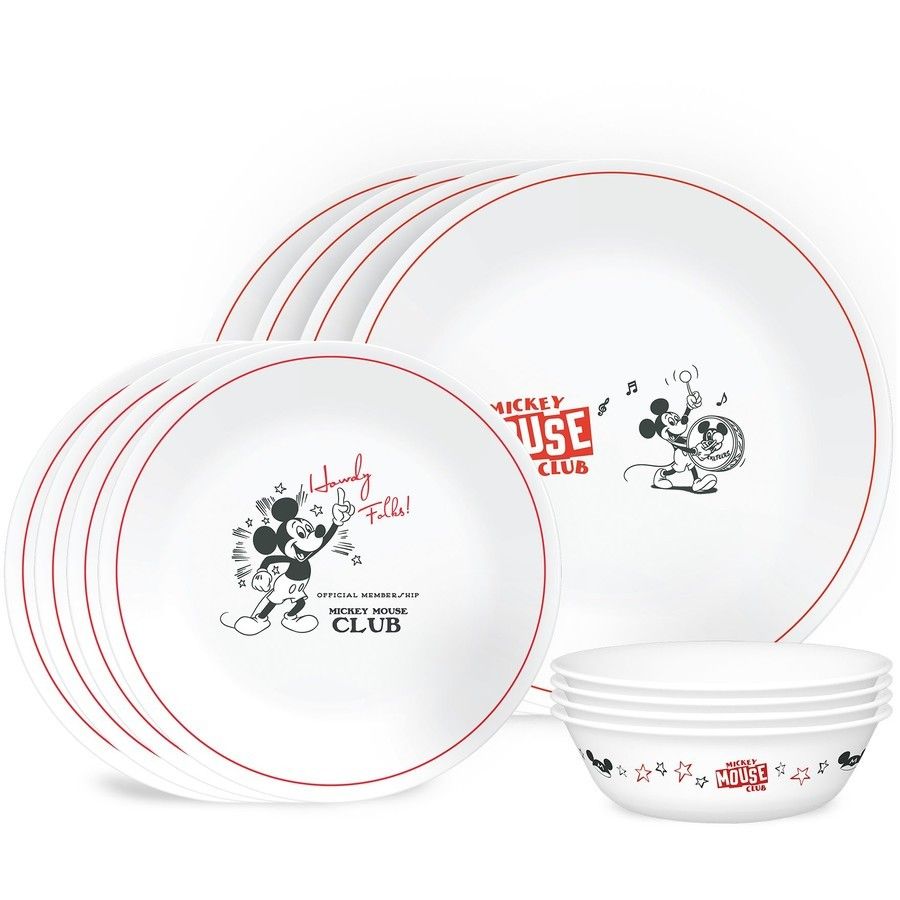 Disney x Corelle [Disney Commemorative Series] 12-pc set, Furniture ...