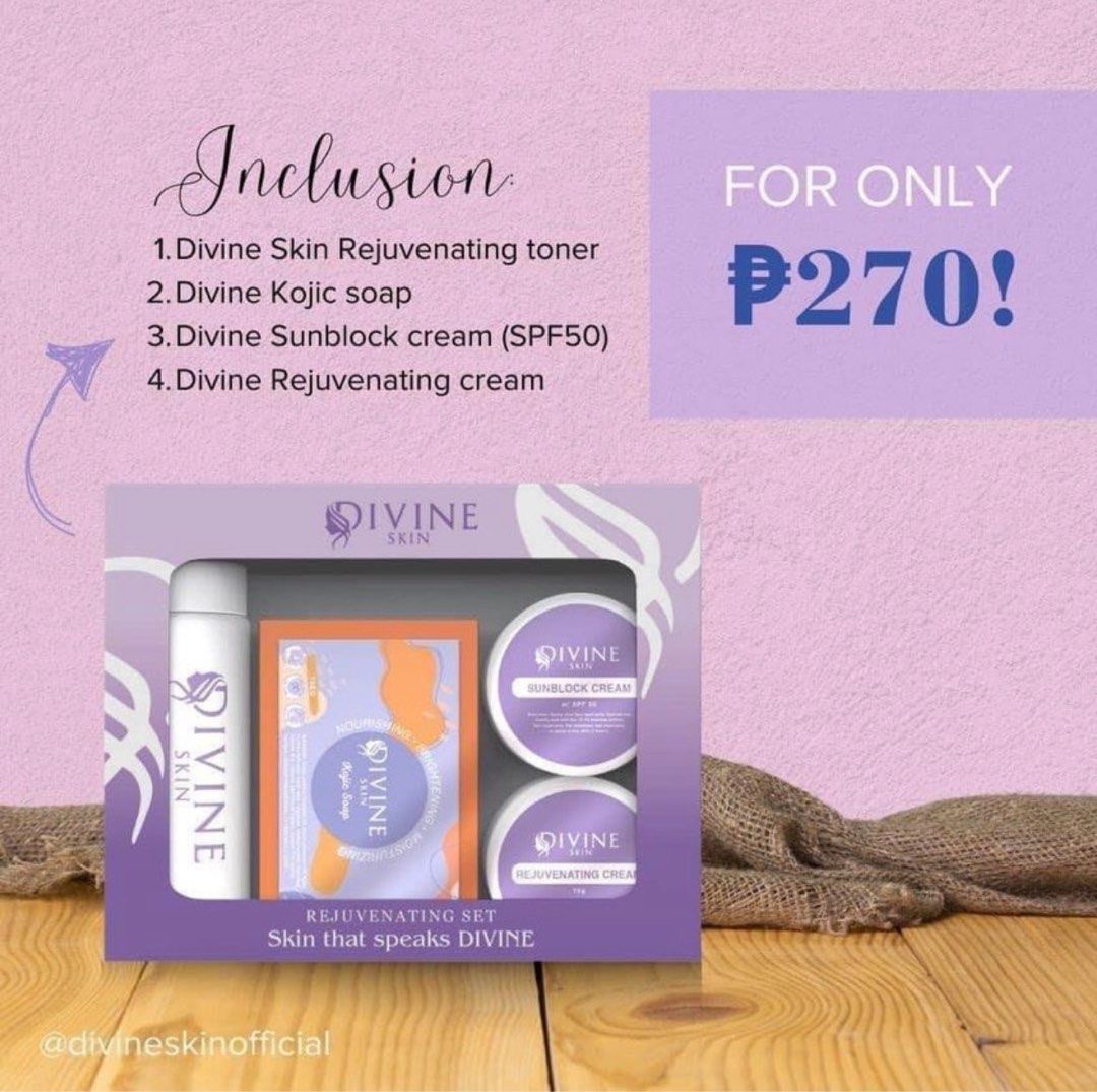 Divine Skin Rejuvinating Set, Beauty & Personal Care, Face, Face Care on Carousell