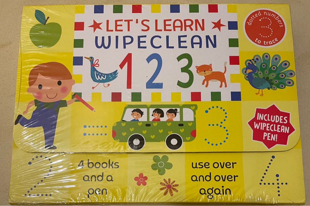 Wipeable/Reusable Penmanship Training Books (Set of 4), Hobbies & Toys ...