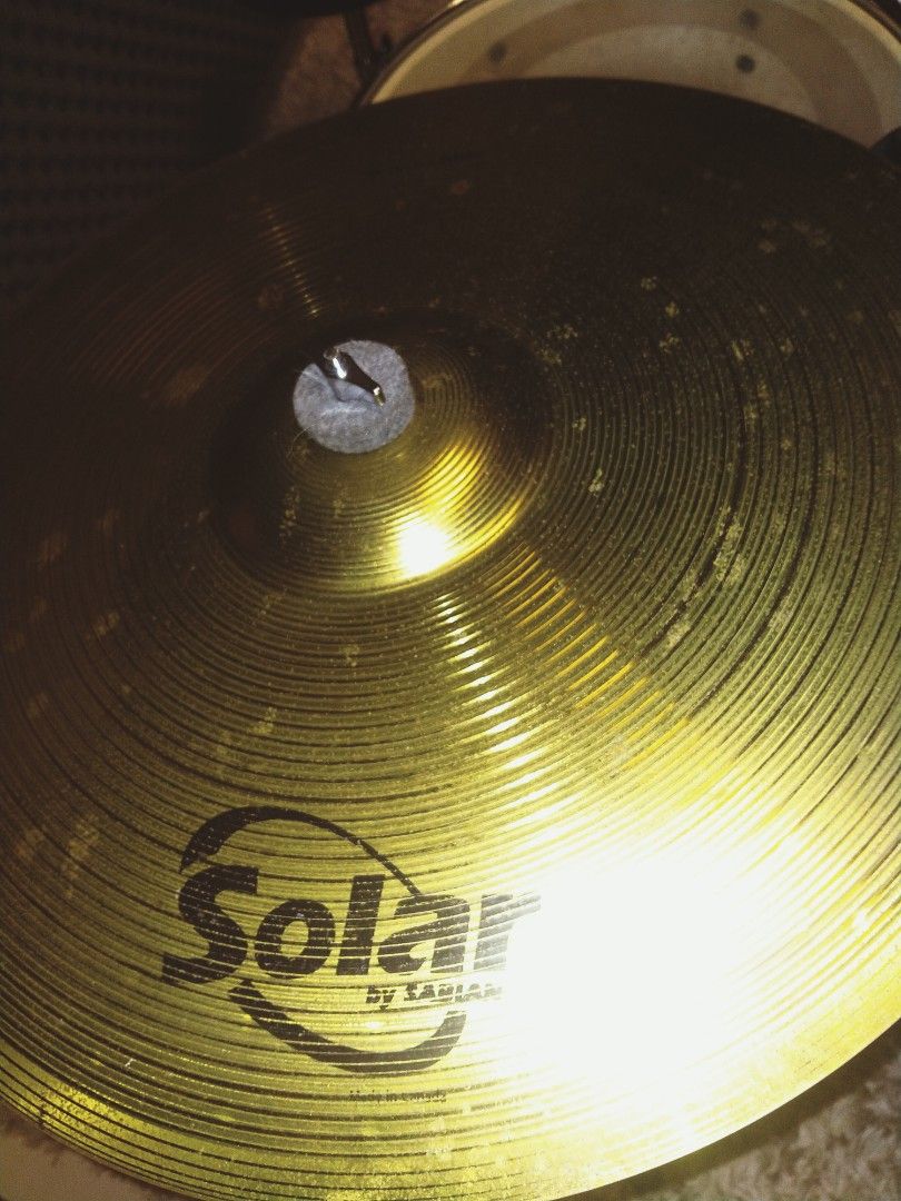 Drum cymbal solar, Hobbies & Toys, Music & Media, Musical Instruments ...