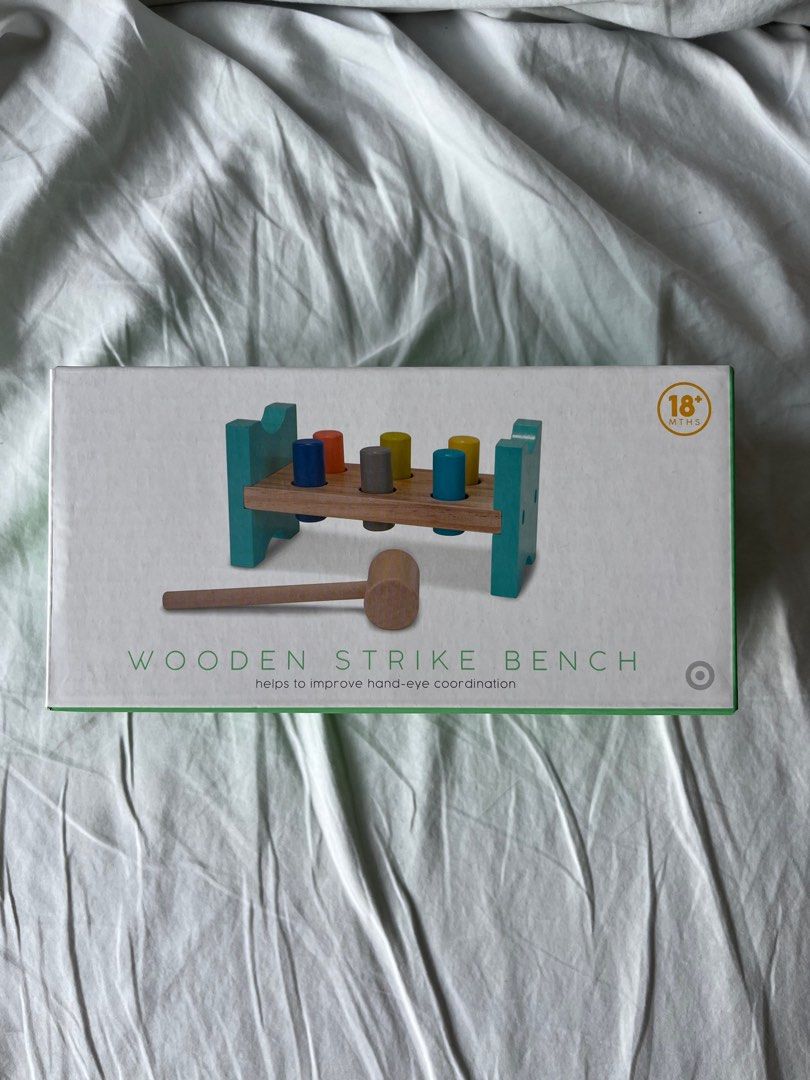 FREE Early learning wooden strike bench, Hobbies & Toys, Toys & Games ...