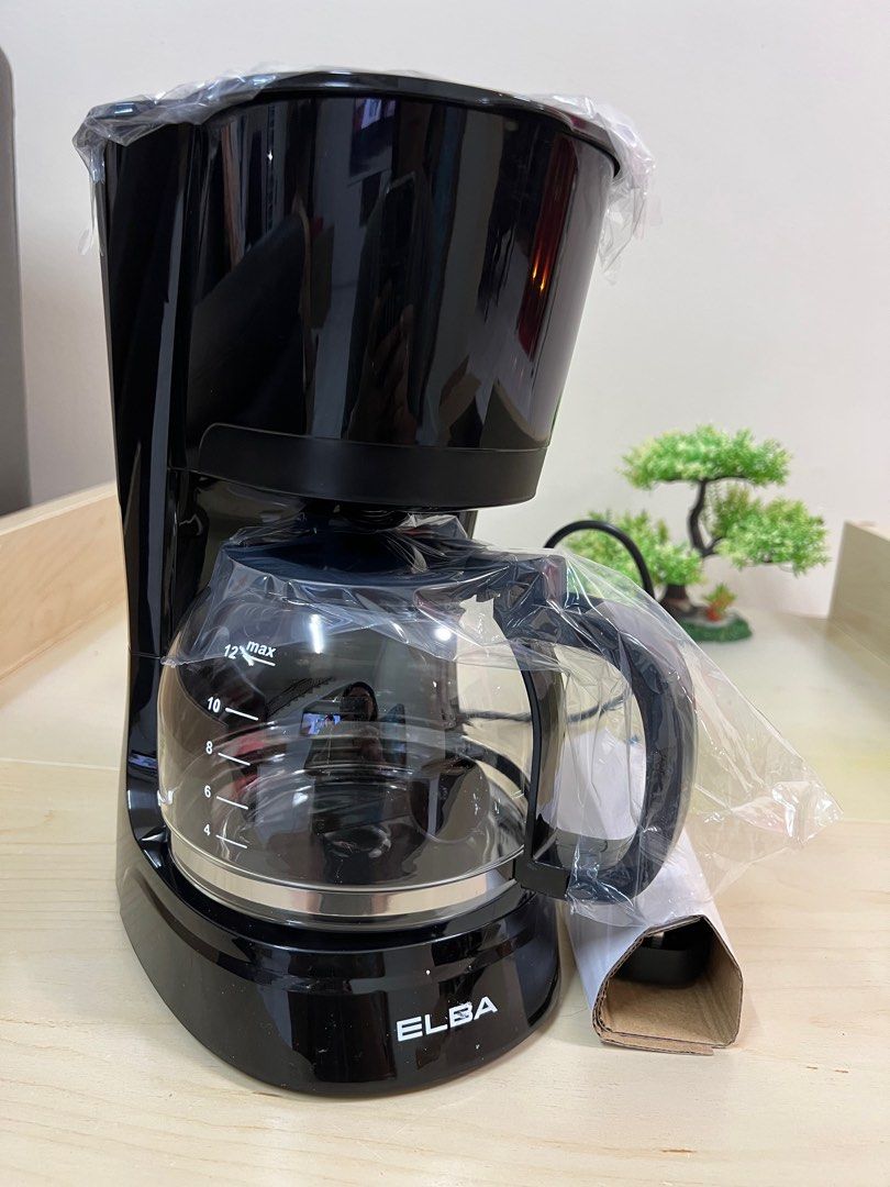 Elba Coffee Maker (1.25L) ECM-D1280(BK), TV & Home Appliances, Kitchen ...