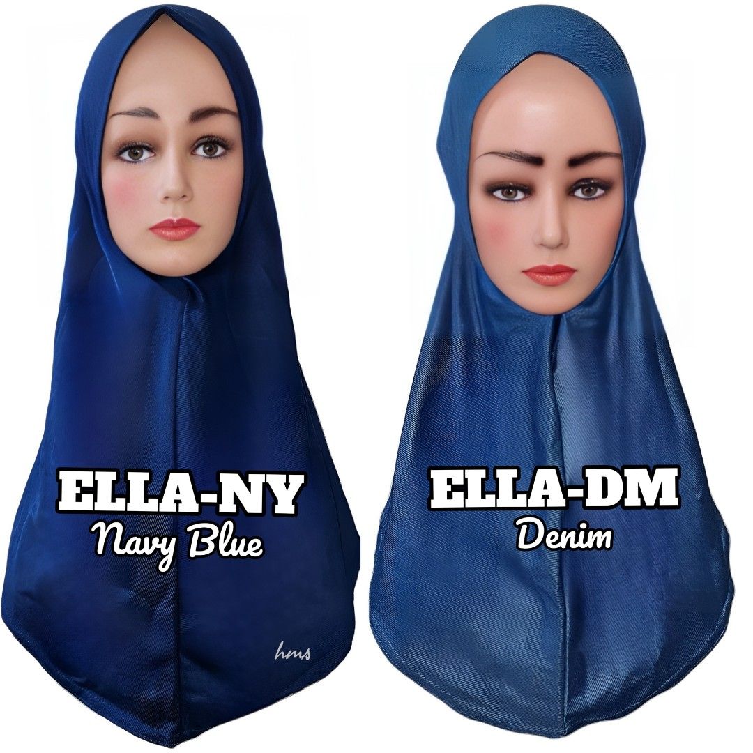 ELLA Instant Hijab (Length: S), Women's Fashion, Muslimah Fashion ...