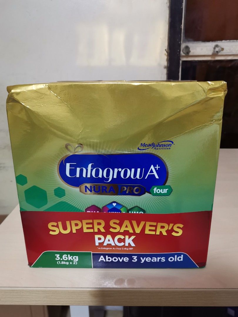 Enfagrow 4 3.6kgs - Dented box (May 2025 expiry), Babies & Kids ...