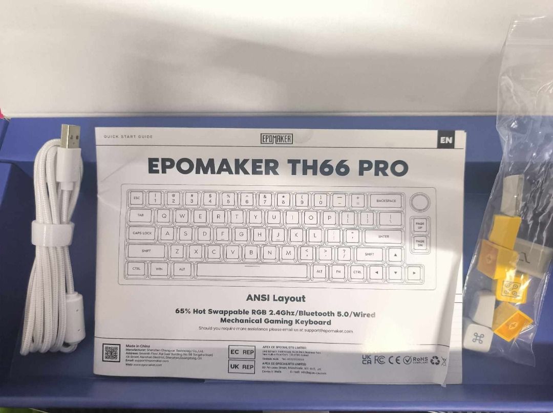 EPOMAKER TH66 PRO + Free KBDFans Canvas Bag 75% , Computers & Tech ...