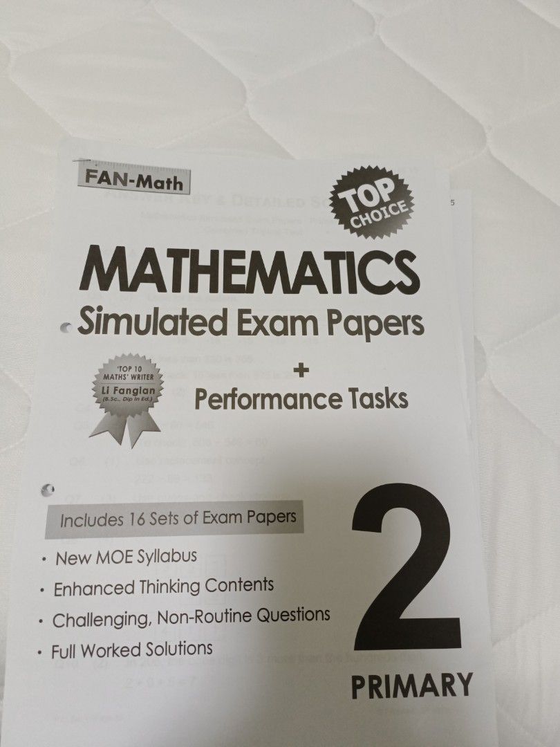 Fan-Math Mathematics Simulated Exam Papers (P2), Hobbies & Toys, Books ...