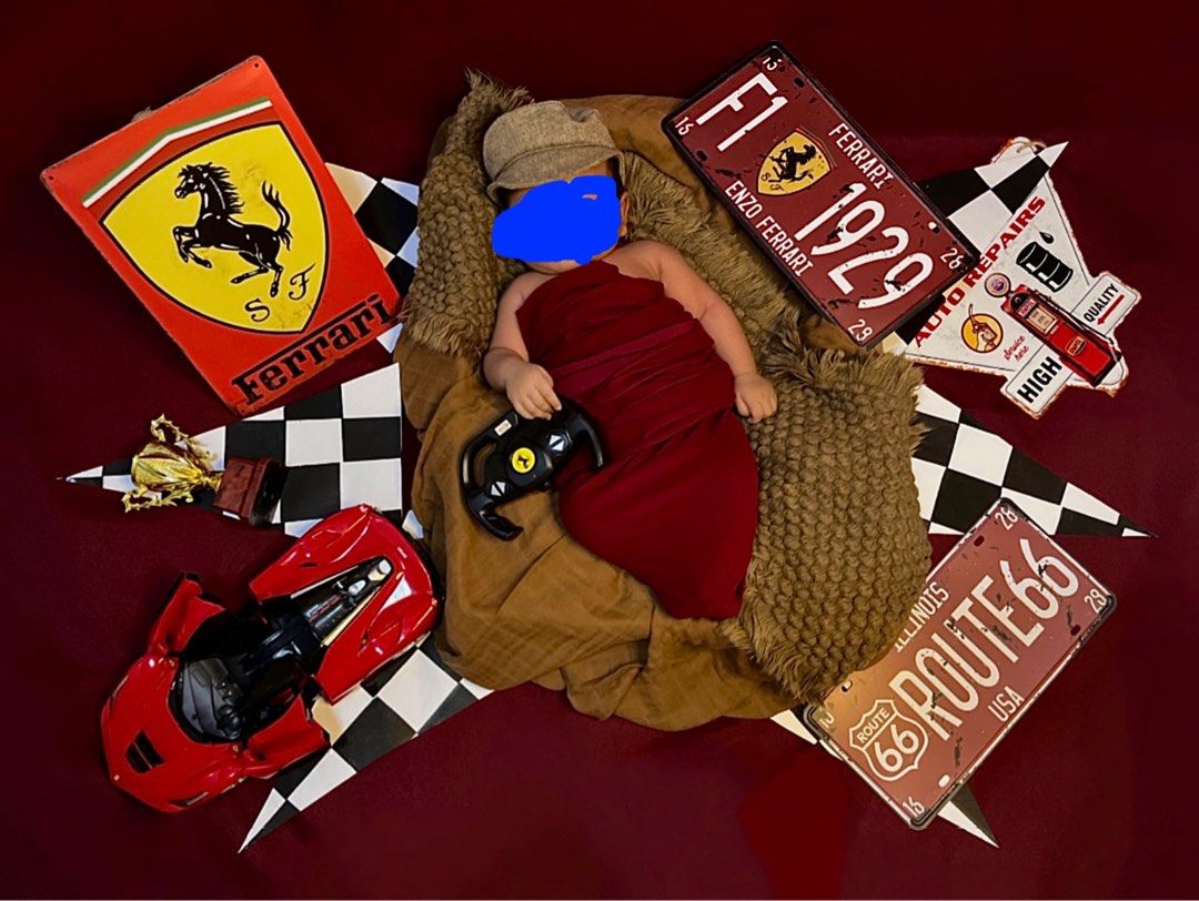 Ferrari Milestone photoshoot props, Babies & Kids, Babies & Kids ...