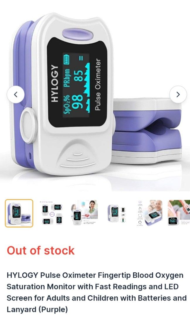 Finger Pulse Oximeter - various Brabd & Types - pls refer to last few ...