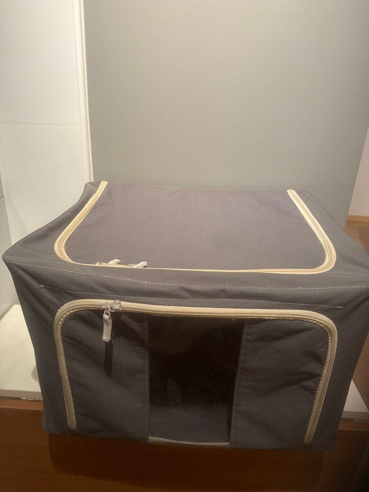 Foldable zipped storage Organization box, Furniture & Home Living, Home ...