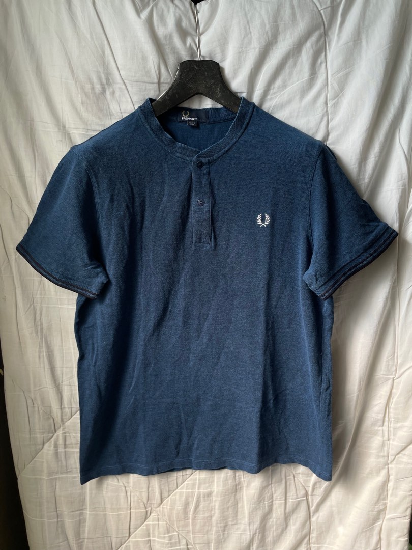 FRED PERRY BLUE SHANGHAI POLO, Men's Fashion, Tops & Sets, Tshirts ...