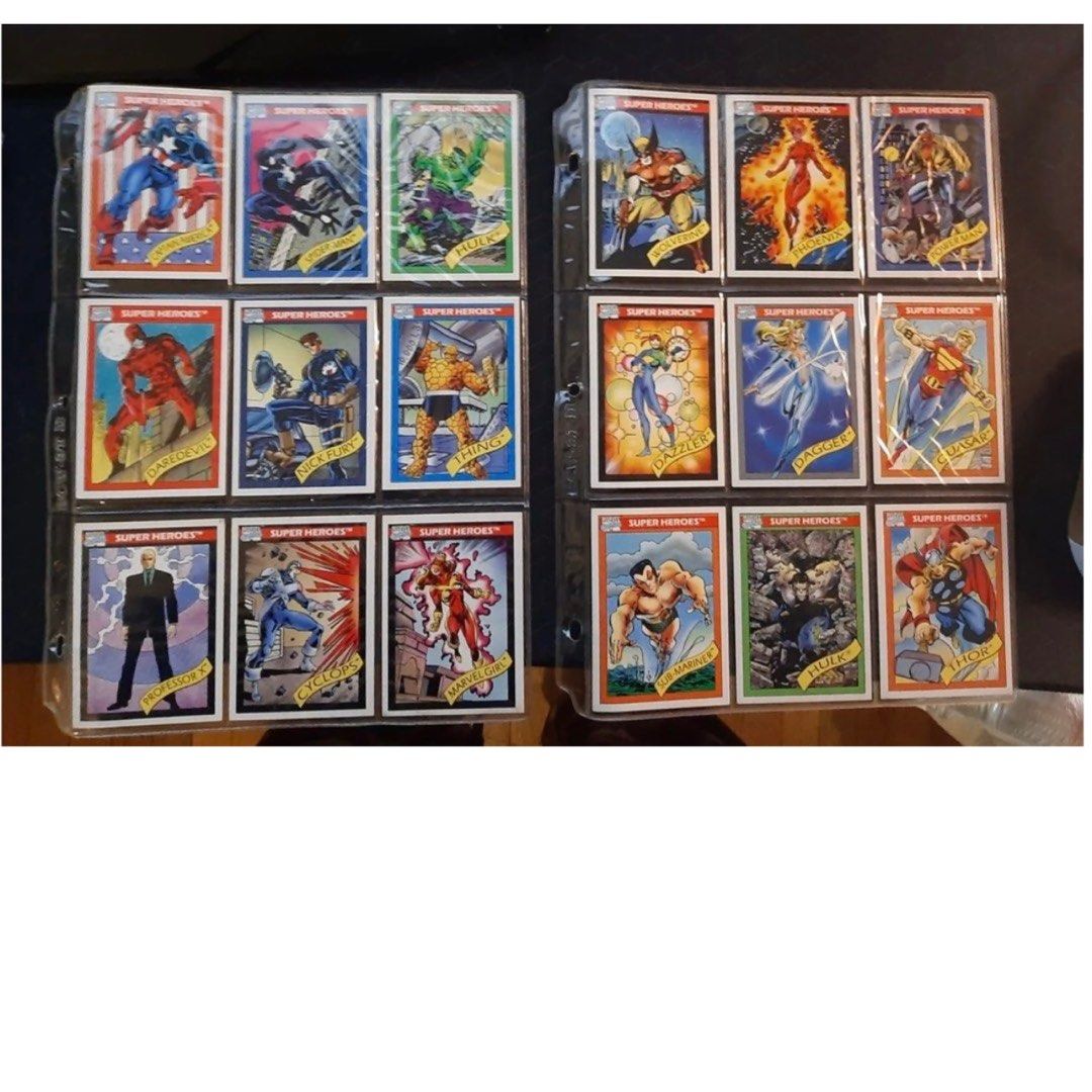 Full Set 1990 Marvel Universe Comics Series 1 Trading Card Complete No ...