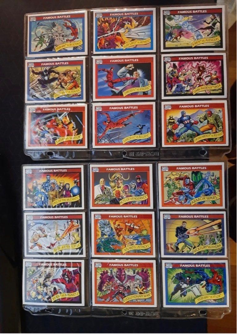 Full Set 1990 Marvel Universe Comics Series 1 Trading Card Complete No ...