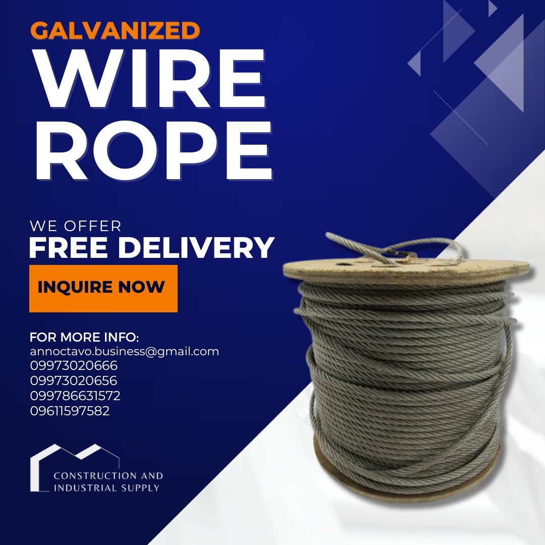 Galvanized Wire Rope | GI Wire Rope Non Rotating | Wire Rope for ...