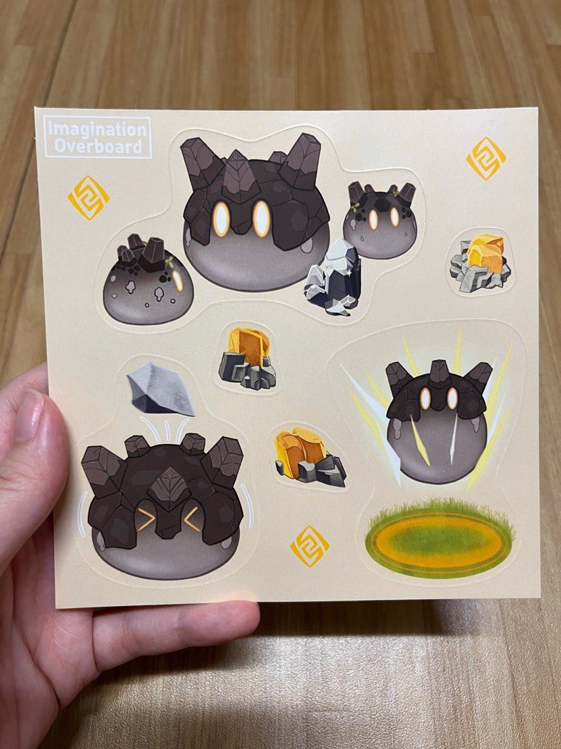 Geo Slime Sticker Sheet Genshin Impact, Hobbies & Toys, Memorabilia ...