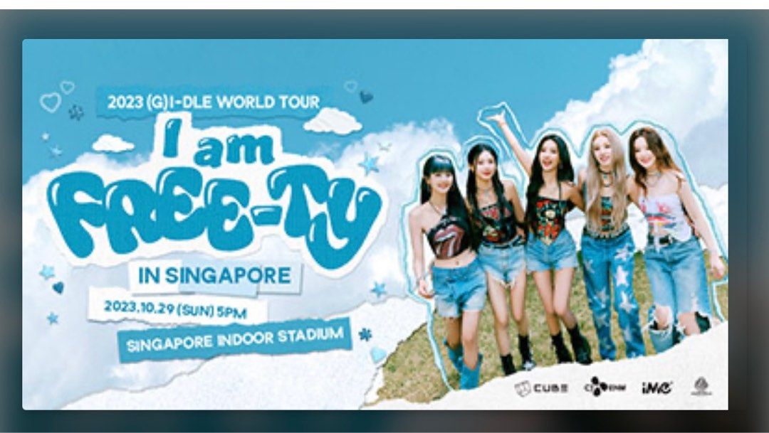 (G)I-DLE WORLD TOUR [I am FREE-TY], Tickets & Vouchers, Event Tickets on Carousell