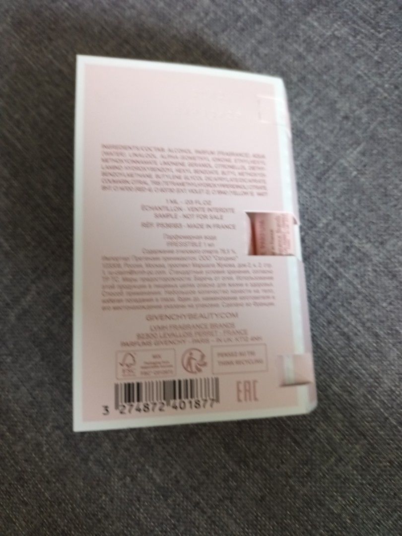 Givenchy irresistible perfume sample, Beauty & Personal Care, Fragrance ...
