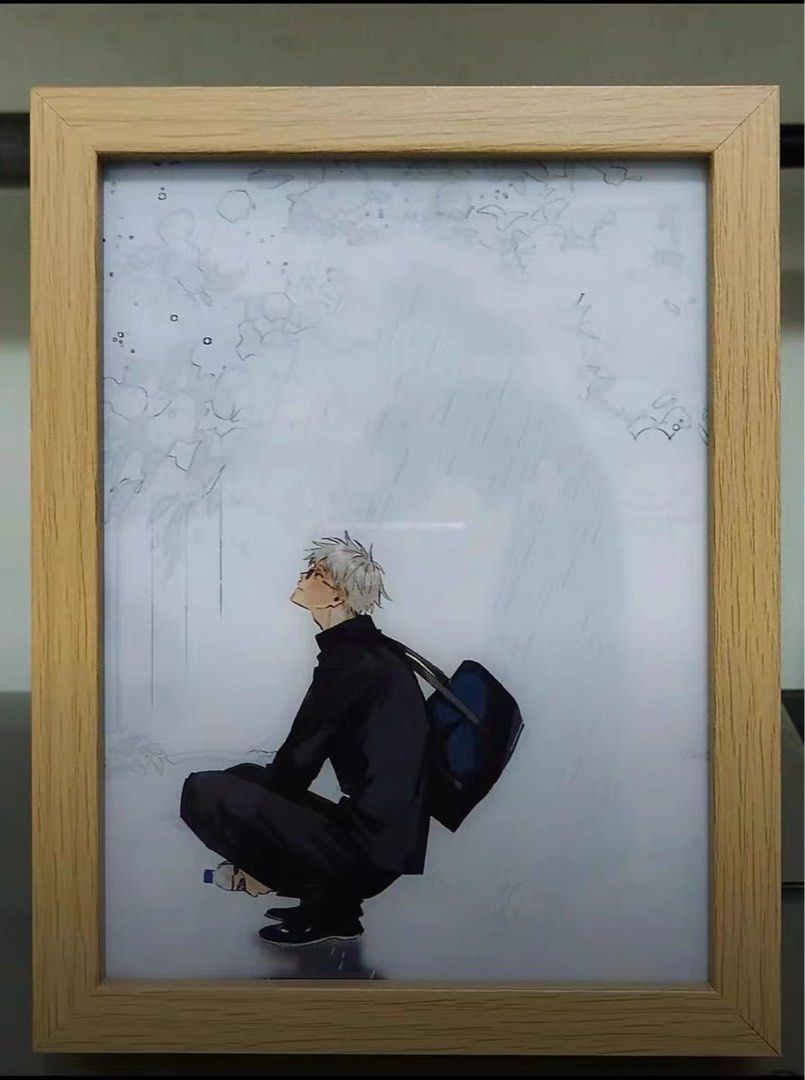 Gojo Satoru Geto LED art frame, Hobbies & Toys, Stationery & Craft, Art ...