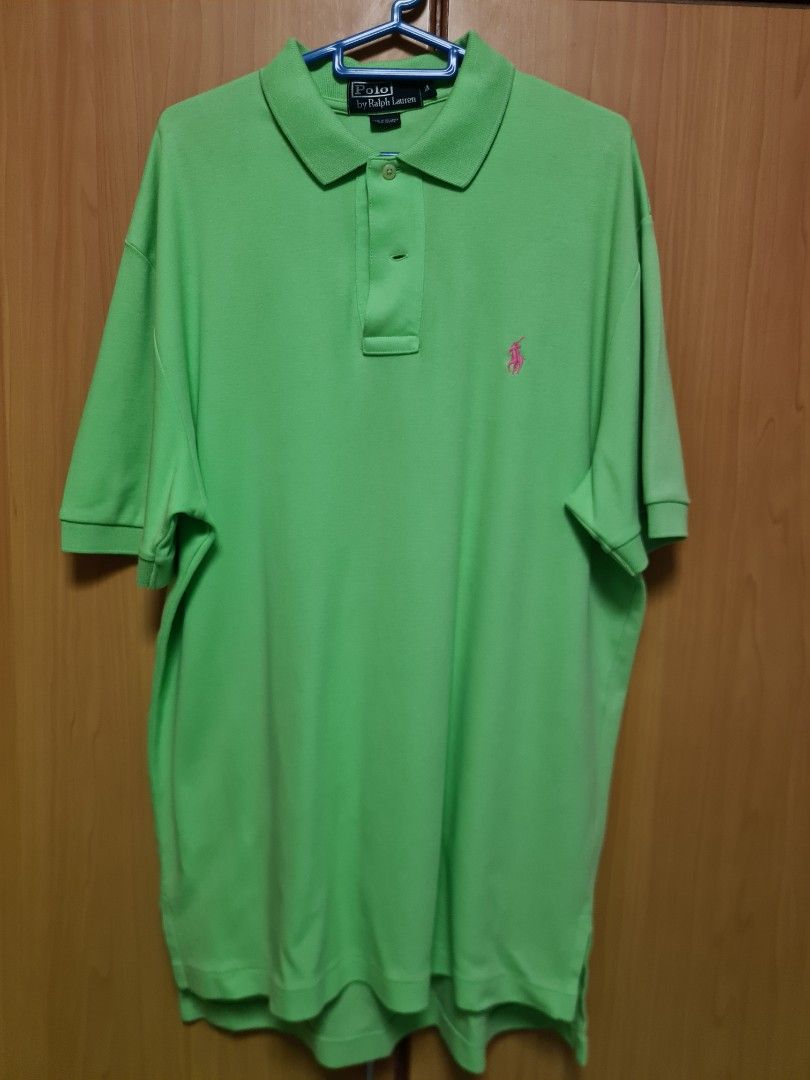 Green Ralph Lauren Polo Classic M Vintage, Men's Fashion, Tops & Sets, Tshirts & Polo Shirts on ...