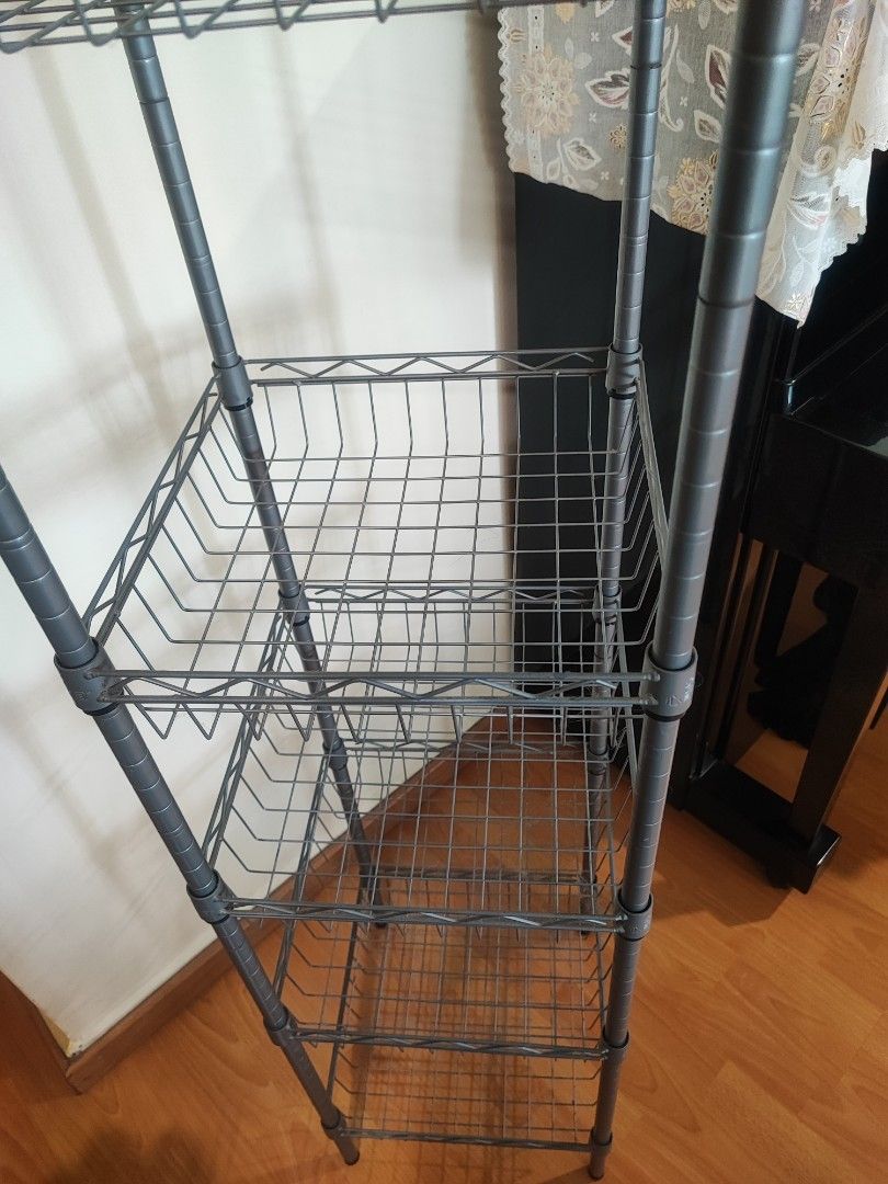 Grey Metal Rack non rust material, Furniture & Home Living, Furniture ...