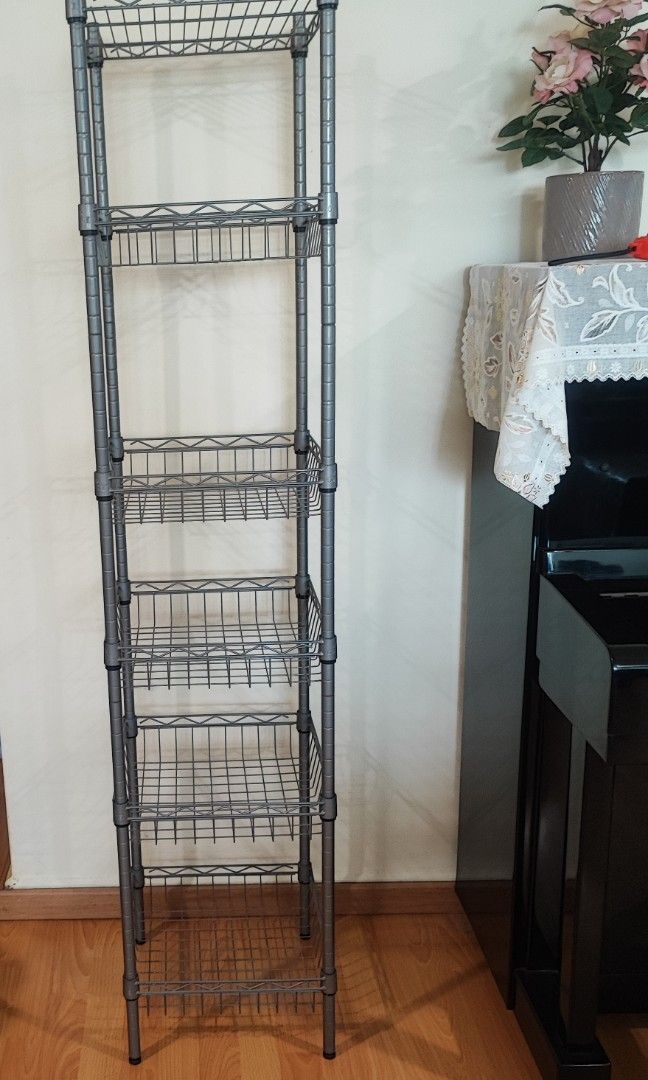 Grey Metal Rack non rust material, Furniture & Home Living, Furniture ...