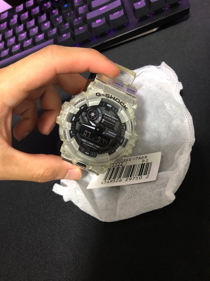 G-Shock GA700SKE-7A Transparent, Men's Fashion, Watches & Accessories ...