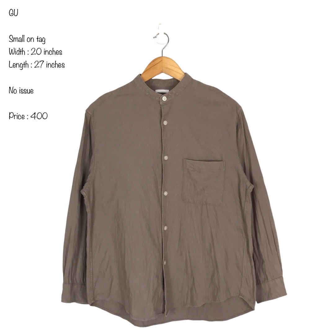 Gu Longsleeve, Men's Fashion, Tops & Sets, Formal Shirts on Carousell