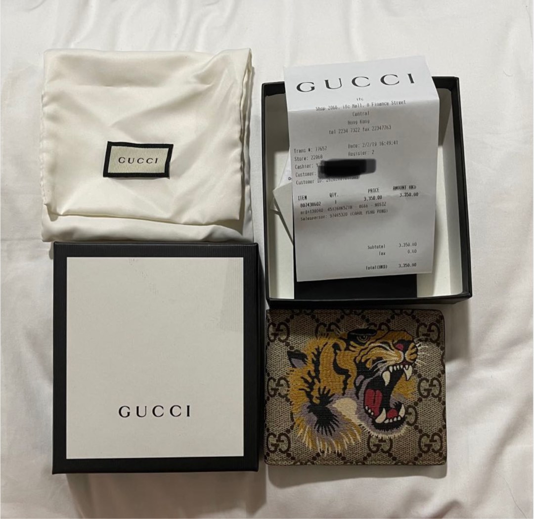 Gucci Tiger Wallet, Luxury, Bags & Wallets on Carousell