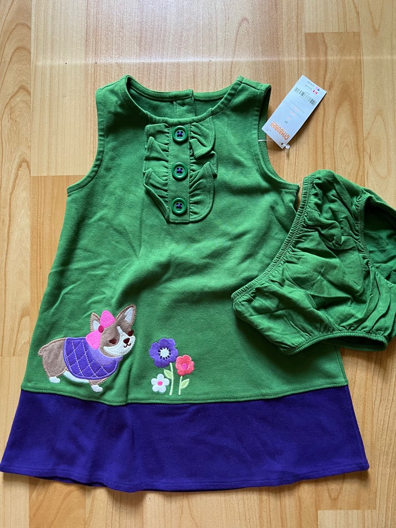 全新Gymboree 2T洋裝+小褲, 嬰兒及兒童, 嬰兒及兒童流行時尚在旋轉拍賣