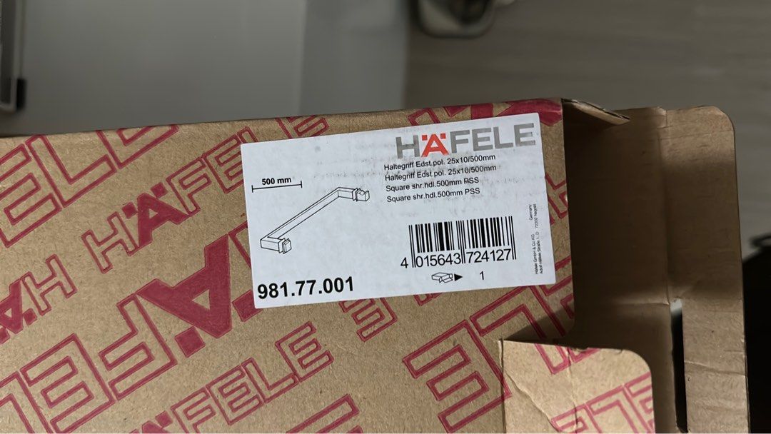 Hafele Shower Door Handle Bar, Furniture & Home Living, Bathroom ...