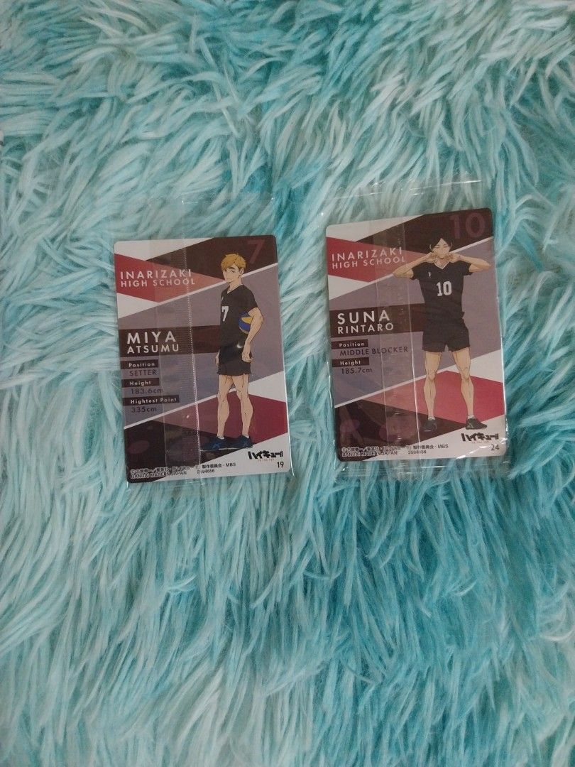 Haikyuu wafer card miya atsumu suna rintarou haikyu, Hobbies & Toys, Collectibles & Memorabilia ...