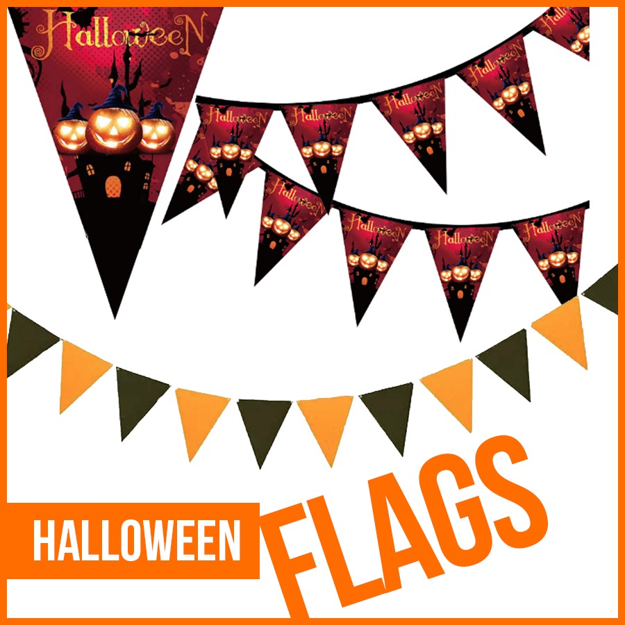 Halloween Banderitas Party Flags, Hobbies & Toys, Stationary & Craft ...