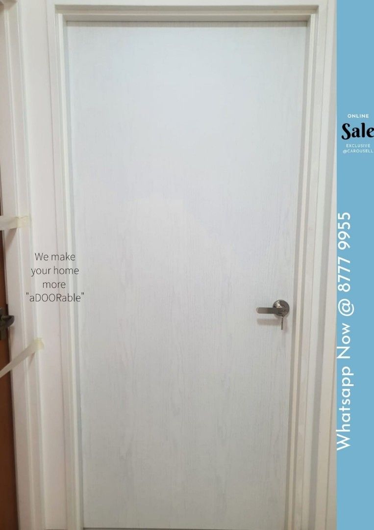 Hdb/BTO/condo high pressure laminate solid bedroom door from $238 ...