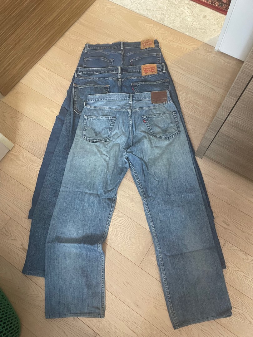 Heavily used Levis Jeans, Men's Fashion, Bottoms, Jeans on Carousell