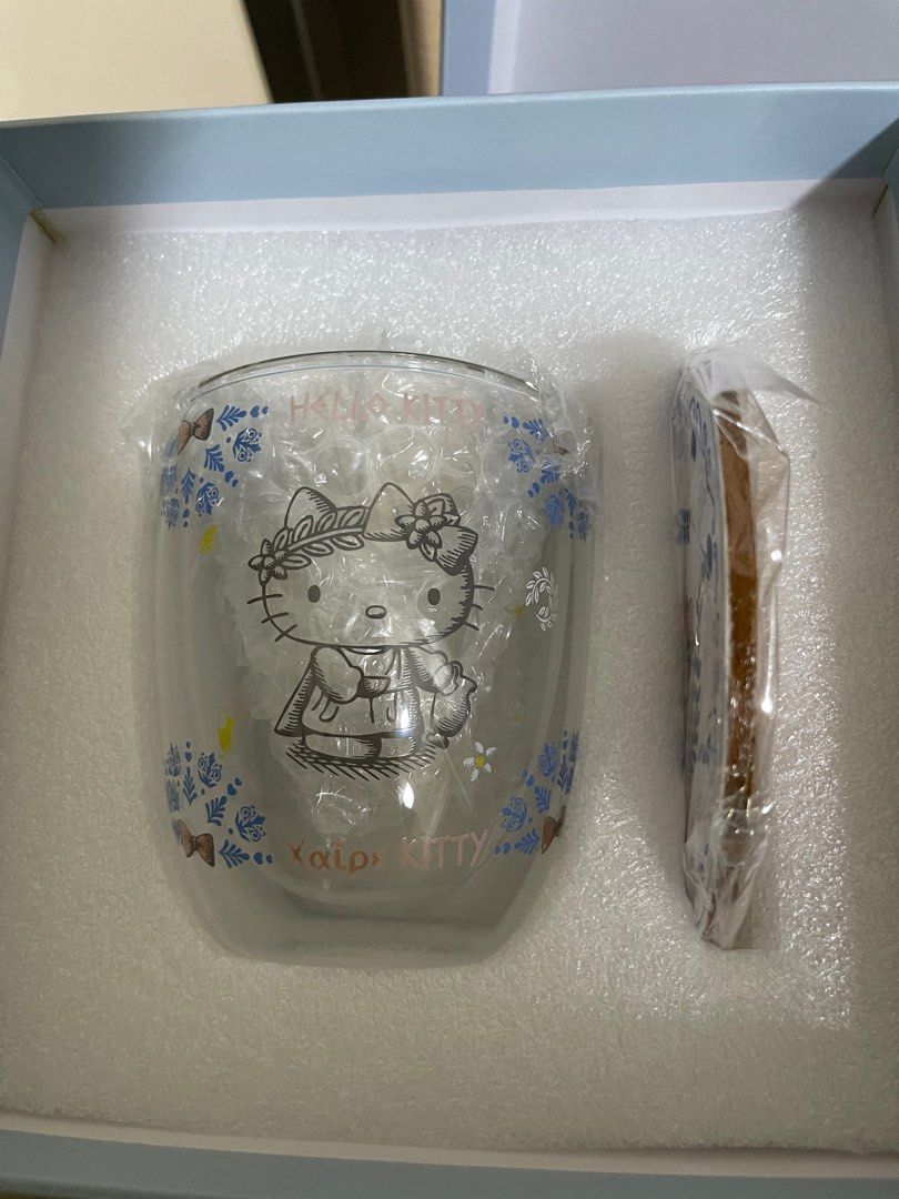 Hello Kitty British Museum Glass + coaster, Food & Drinks, Other Food ...
