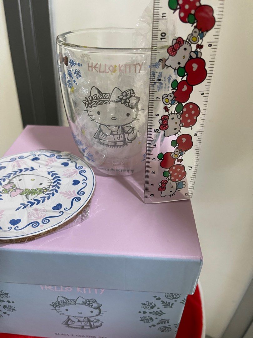 Hello Kitty British Museum Glass + coaster, Food & Drinks, Other Food ...