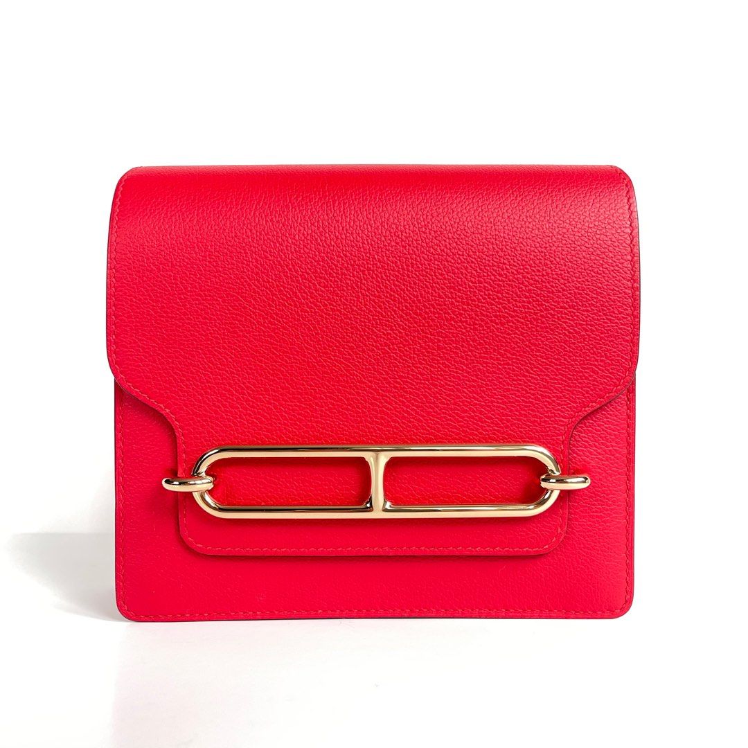 Hermes - Rouge de Couer Sac Mini Roulis, Luxury, Bags & Wallets on ...